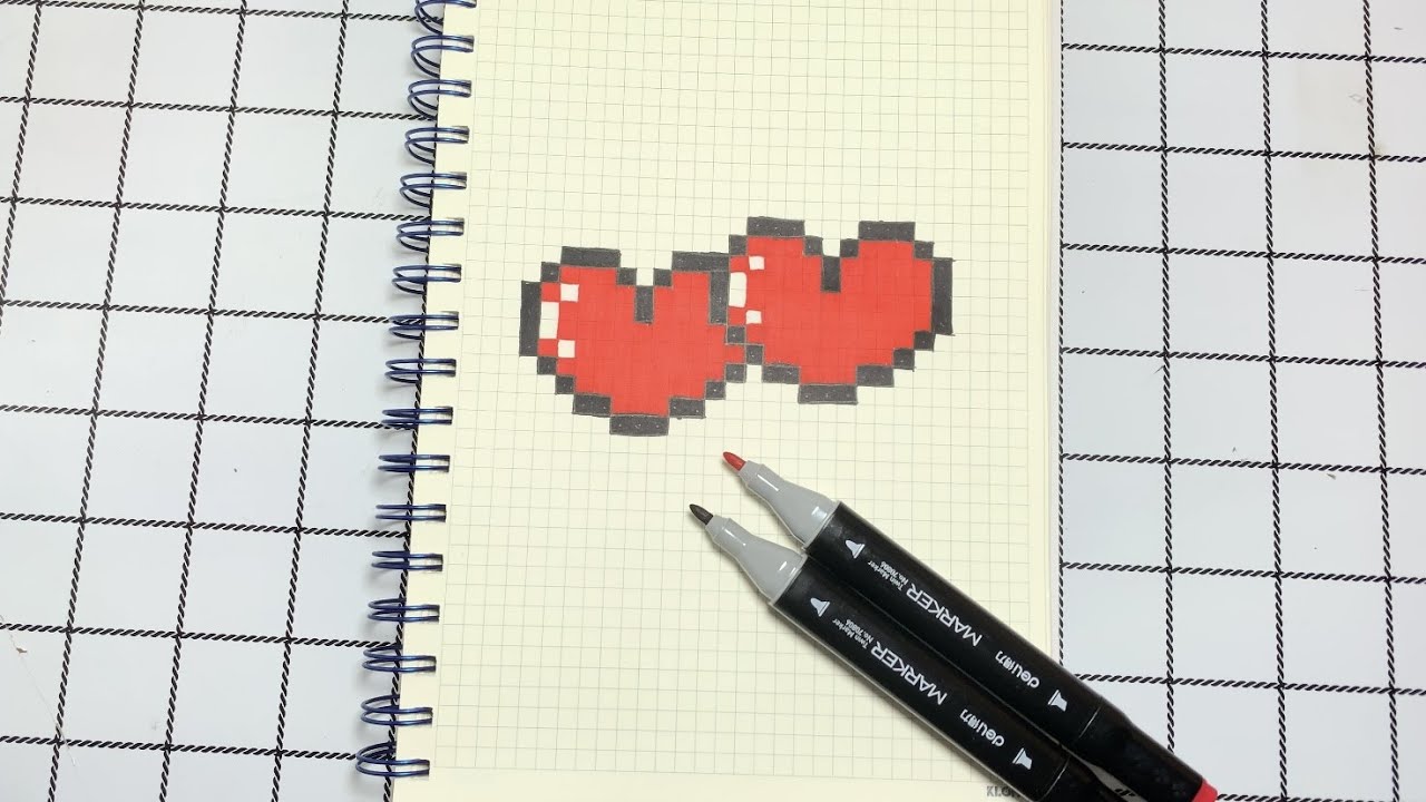 Hướng Dẫn Vẽ Trái Tim Theo Phong Cách Minecraft | dcb Channel - YouTube