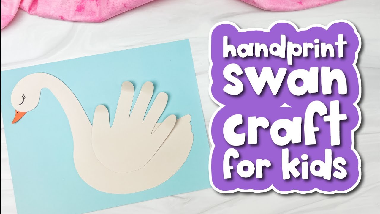 Swan Handprint Craft For Kids - YouTube