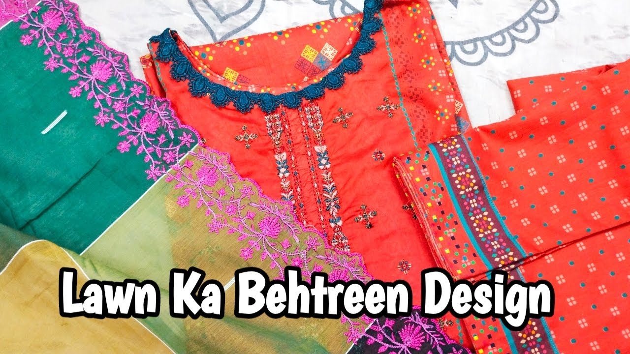 Summer Dress Design / Lawn Clothes/ Beautiful Dress Design For Girls/ # ...