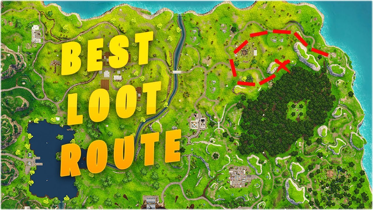 Best Loot Route In The Game - (Fortnite Battle Royale) 2018! - YouTube