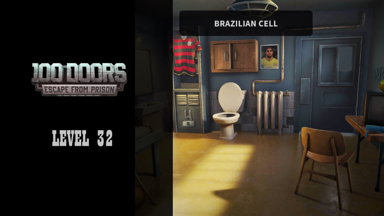 100 doors, Escape from prison, level 32, Brazilian cell - YouTube