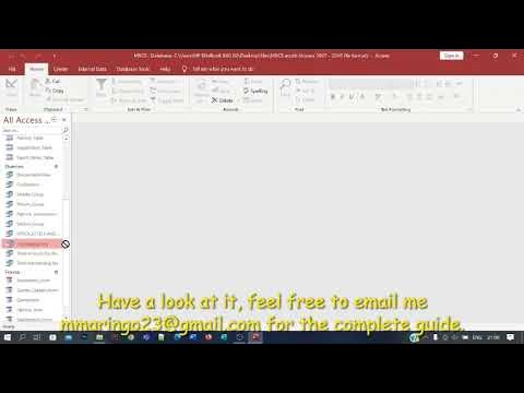 Maringo Sports Club System Database sample guide - YouTube