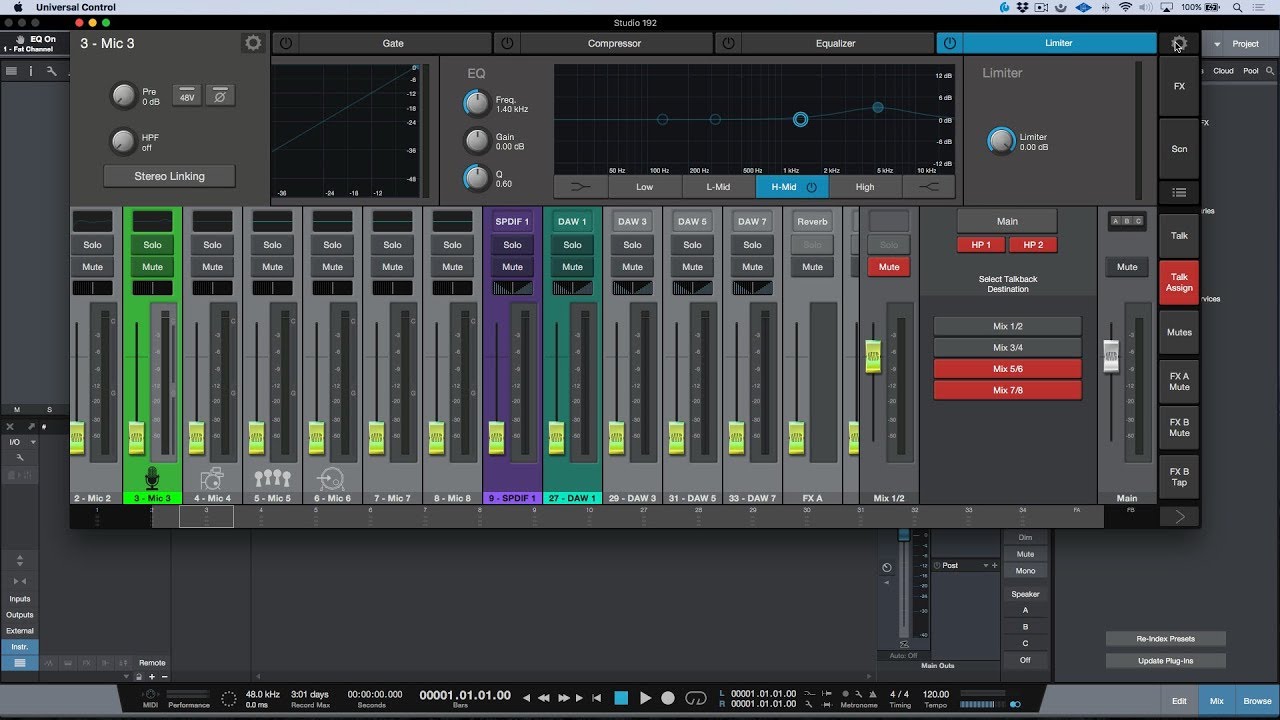 Studio 192 Basic Functionality and Overview of Universal Control - YouTube