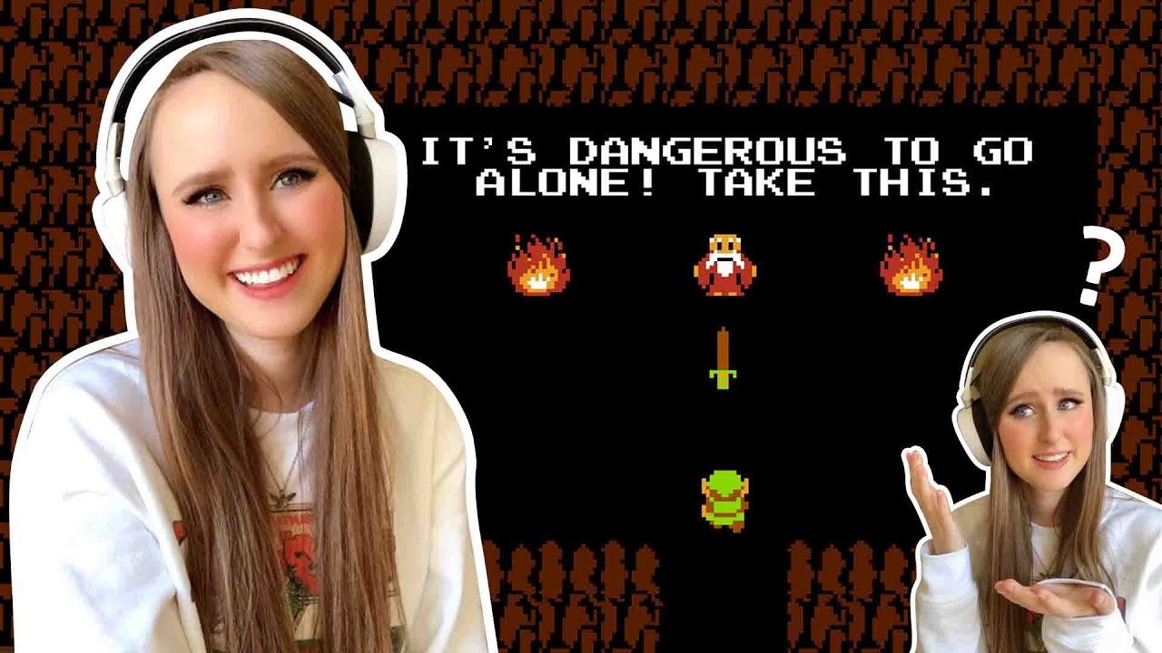 My first time playing The Legend of Zelda (NES) | MissKyliee - YouTube