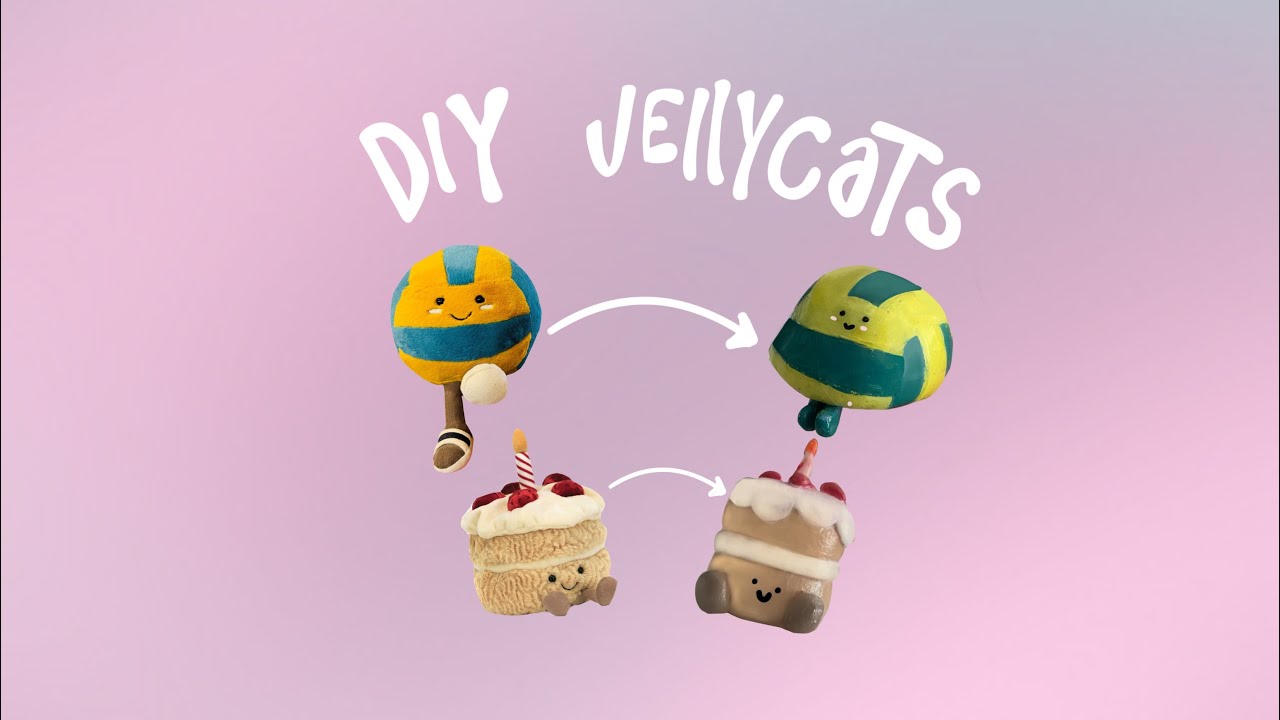 DIY Jellycats with clay! How to make your own at home! - YouTube