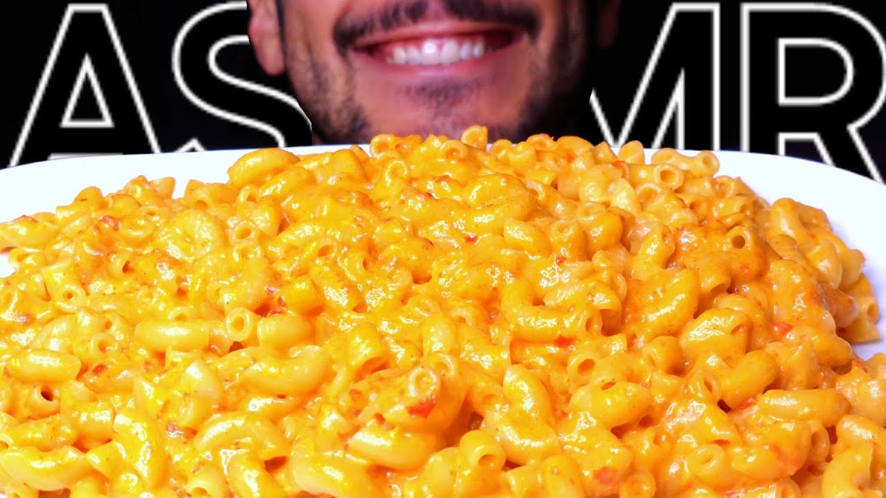 ASMR MACARONI PESTO CALABRESE PASTA (EATING SOUNDS) NO TALKING MUKBANG - YouTube