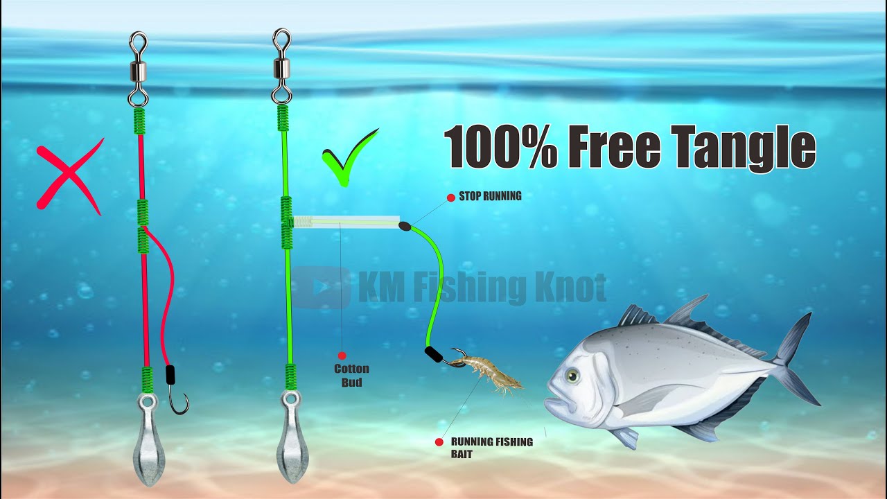 The Secret Of Fisherman ! Making fishing tackle 100% using Cotton Bud ...