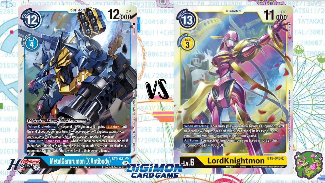 DIGIMON TCG: Local match MetalGarurumon X (Blue) vs LordKnightmon ...