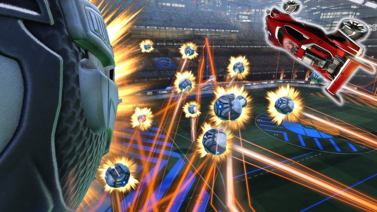 ROCKET LEAGUE MULTI-BALL INSANITY - YouTube