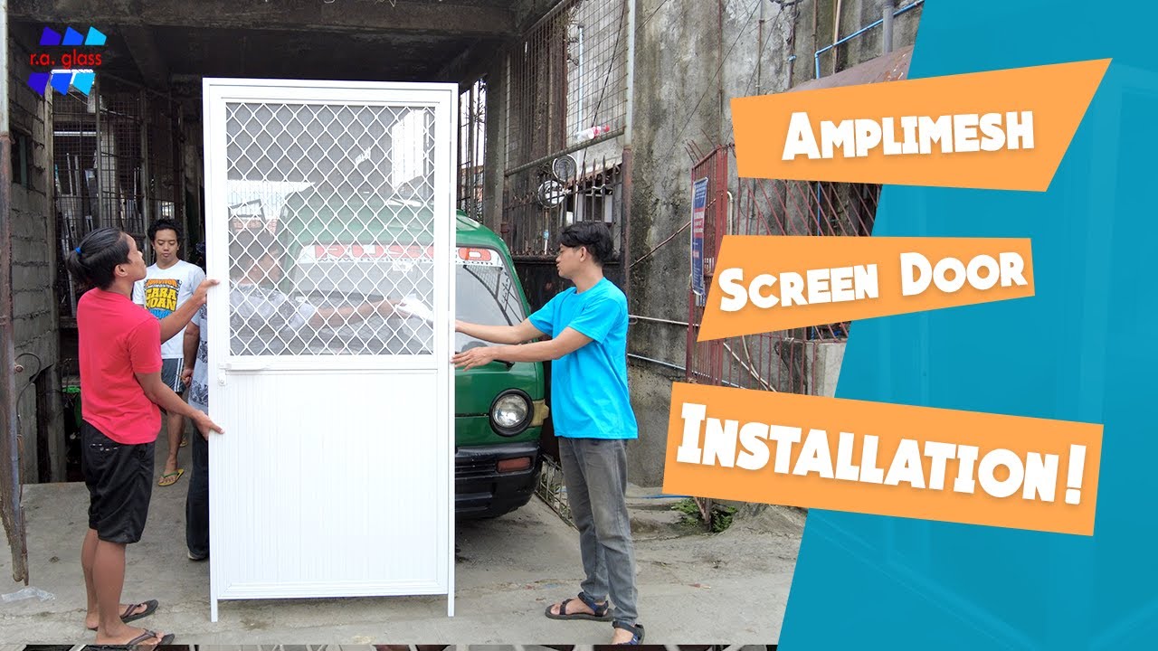 Installation of Amplimesh Screen Door - YouTube