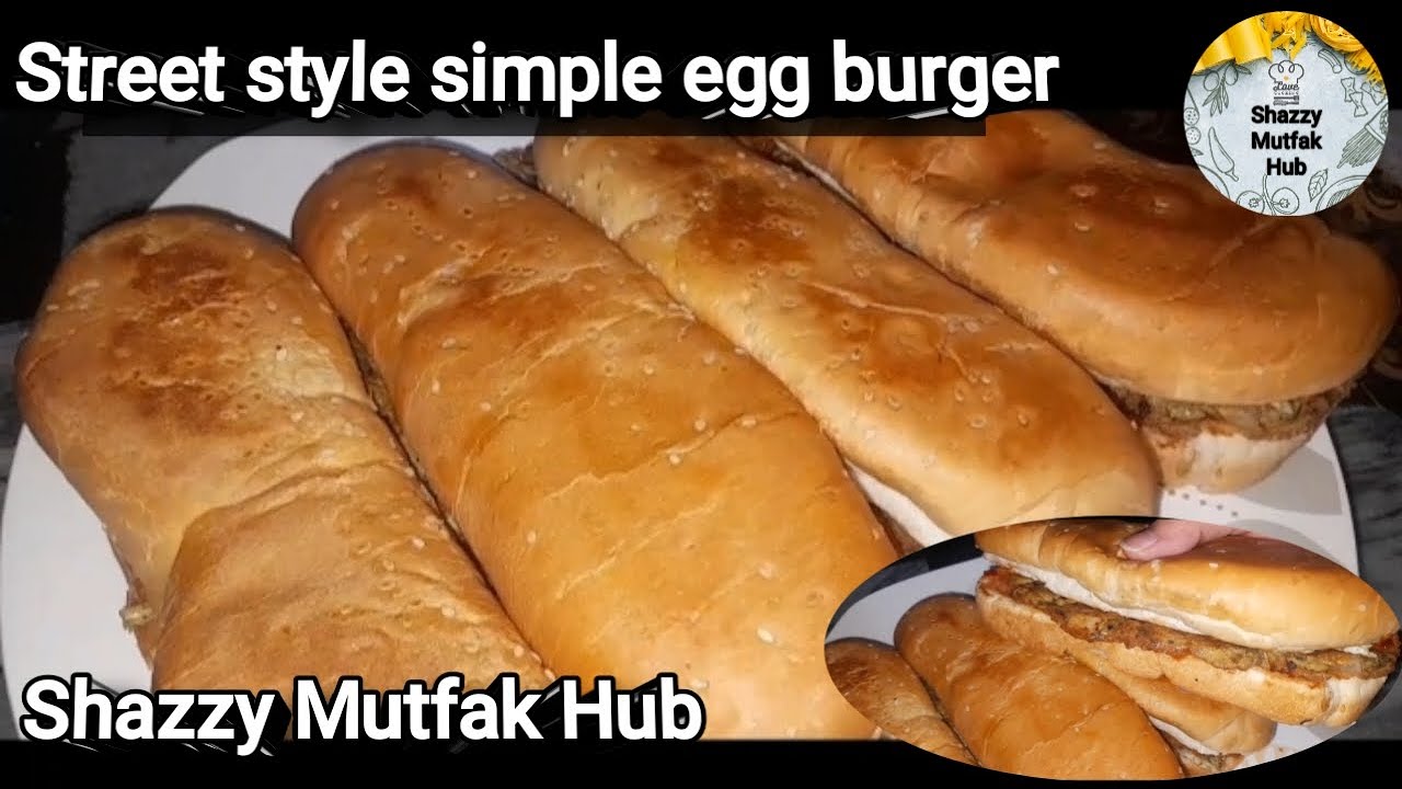 Street style egg burger||Simple & easy egg burger recipe ...