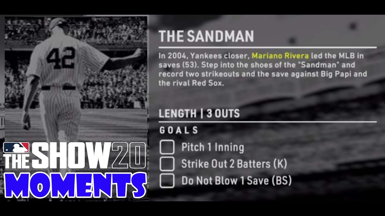 MLB The Show 20 Moments: Sandman Saving The Day - YouTube