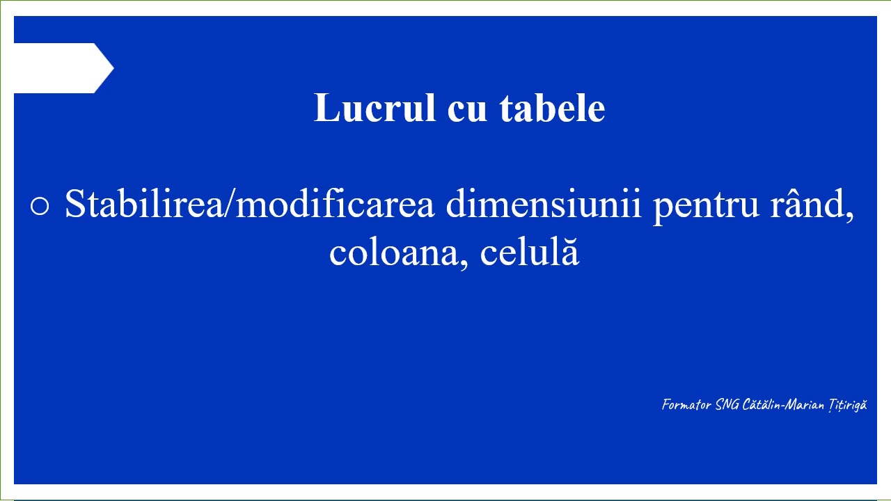 29 Lucrul cu tabele_stabilire,modificare, dimensiune tabel, aliniere ...