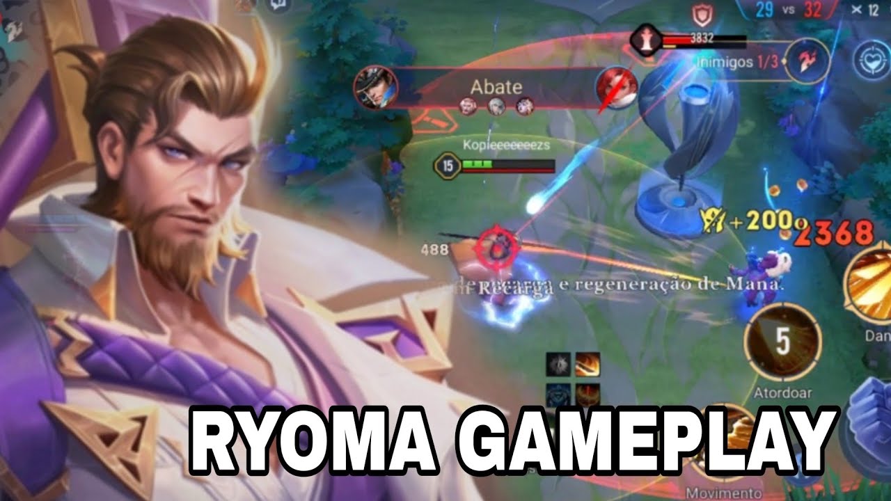 RYOMA GAMEPLAY | BUILD FULL DAMAGE | SOLOQ LATAM - ARENA OF VALOR ...