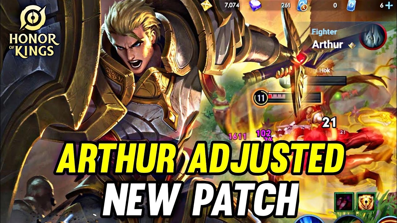 Honor Of Kings (Arthur) Adjusted New Patch - YouTube