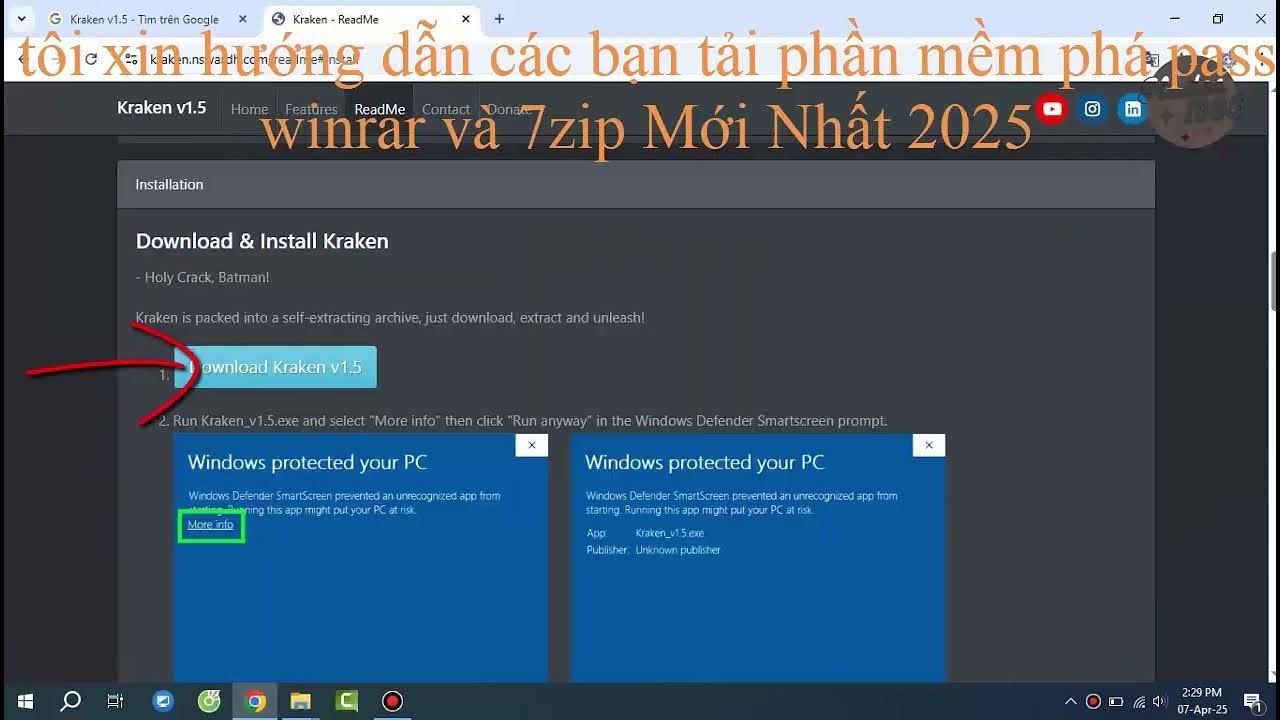 tôi xin hướng dẫn các bạn tải phần mềm phá pass winrar và 7zip Mới Nhất 2025 - YouTube