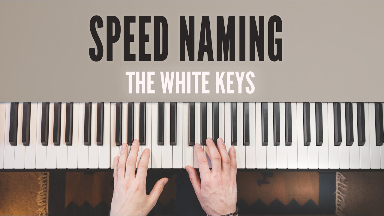 Naming The White Keys As Fast As You Can | Guided Practice With Backing ...