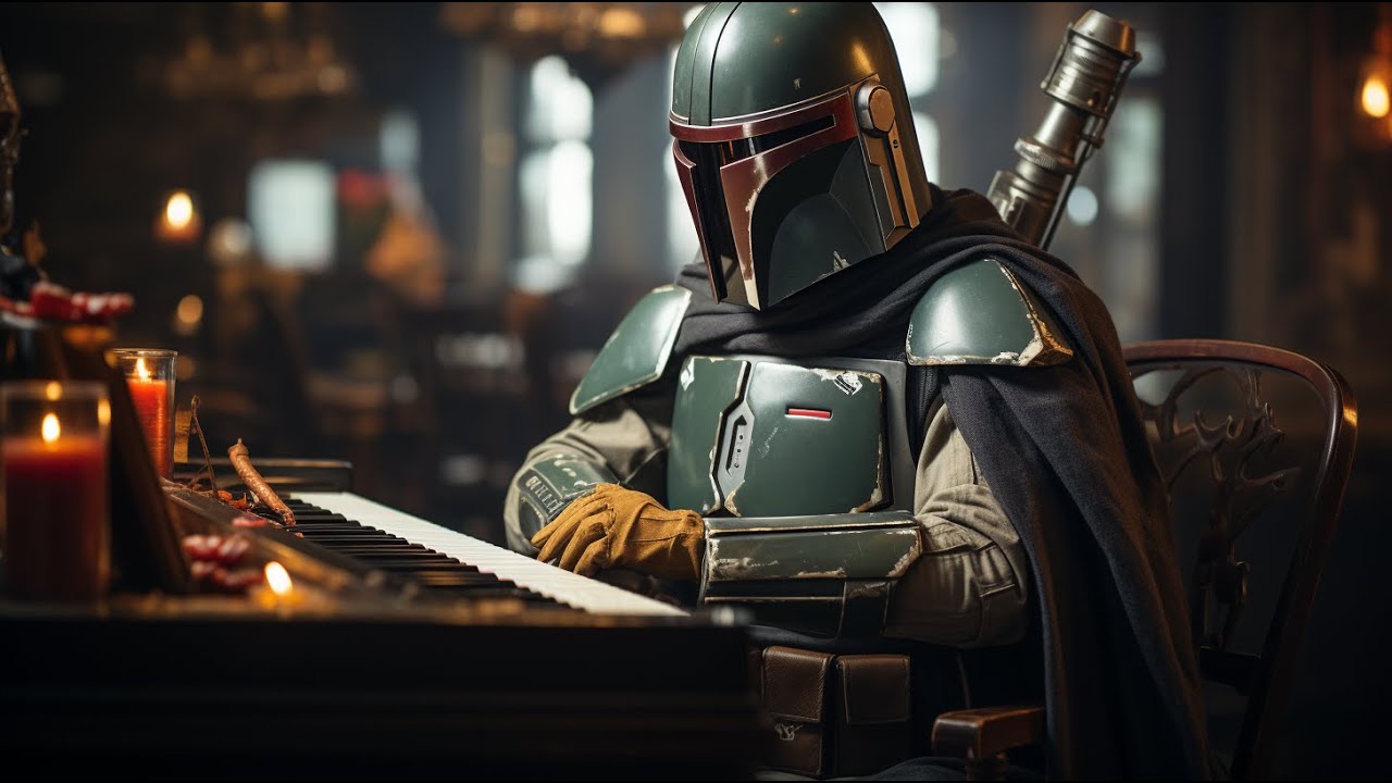 Boba Fett playing piano - Contemporary Piano Instrumental Music AI ...