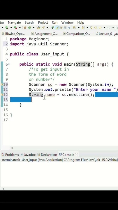 Take Input From User In Java Coder Coding Java Javaprogramming Youtubeshorts Youtube Youtube