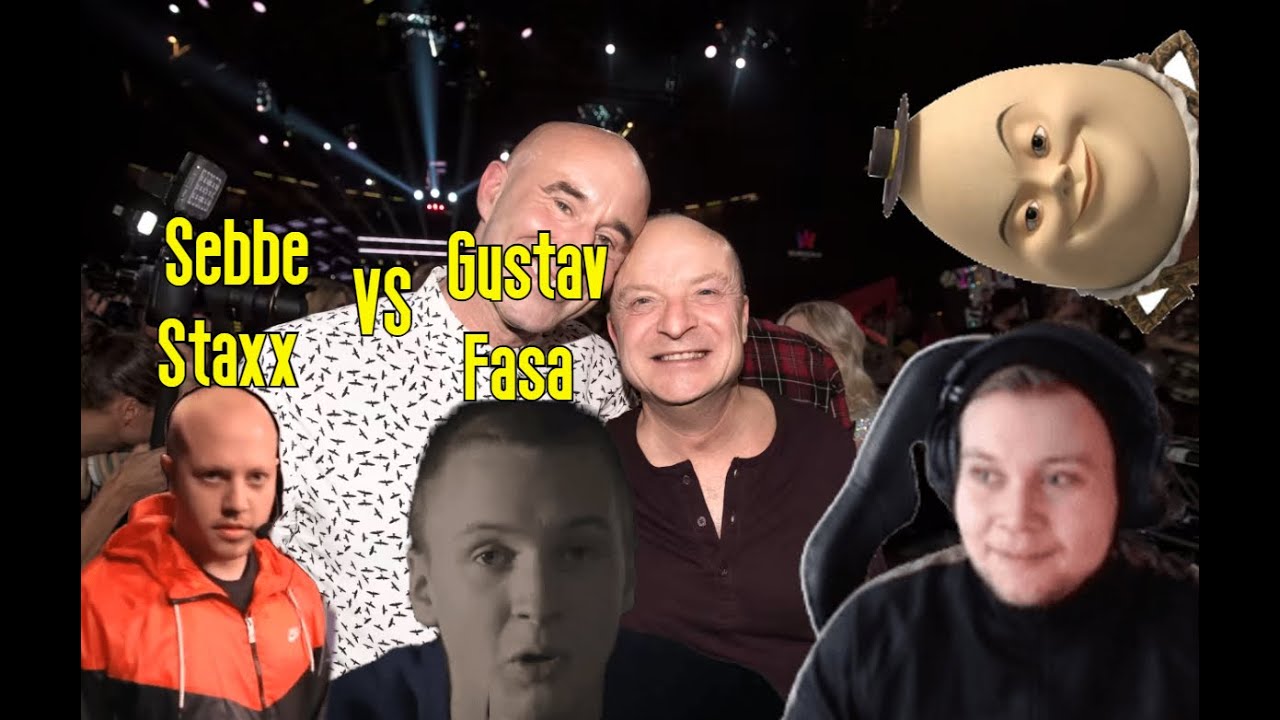 Sebbe Staxx VS Gustav Fasa RAP (REACT) - YouTube