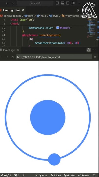 Ionic Logo spin-Single Element|CSS - YouTube
