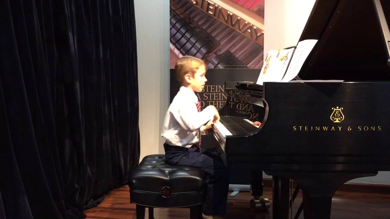 Jacob's 1st piano recital - YouTube