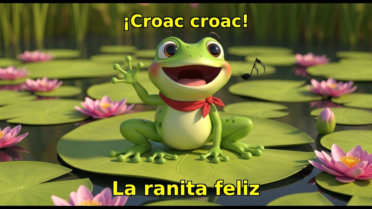 ¡Croac croac! La ranita feliz canta y salta 🐸🌿 - YouTube