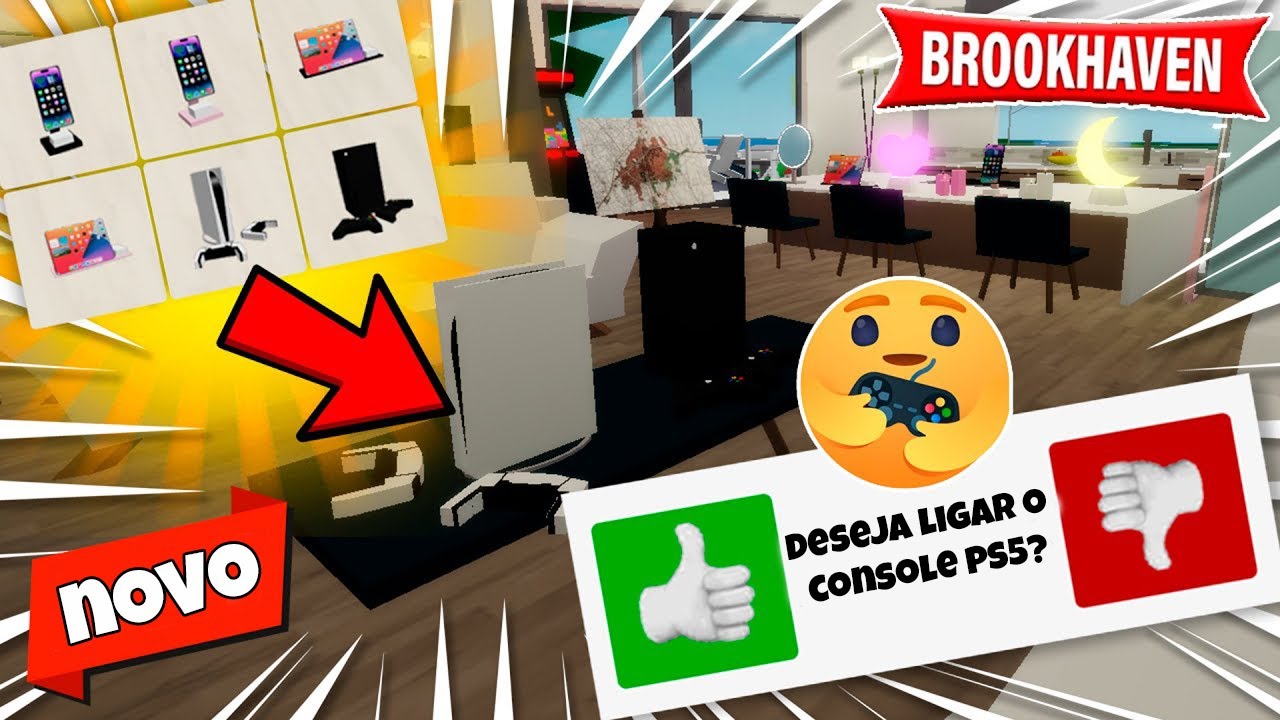 COMO USAR O PS5 NO BROOKHAVEN! NOVA ATUALIZAÇÃO! - YouTube