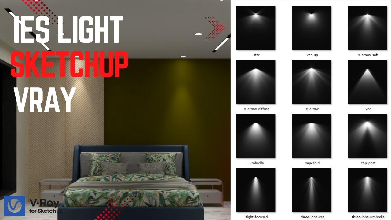 How to use IES light in Sketchup Vray |Sketchup Vray IES light| - YouTube