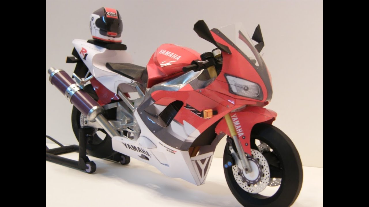 Yamaha YZF R1_Paper model - YouTube