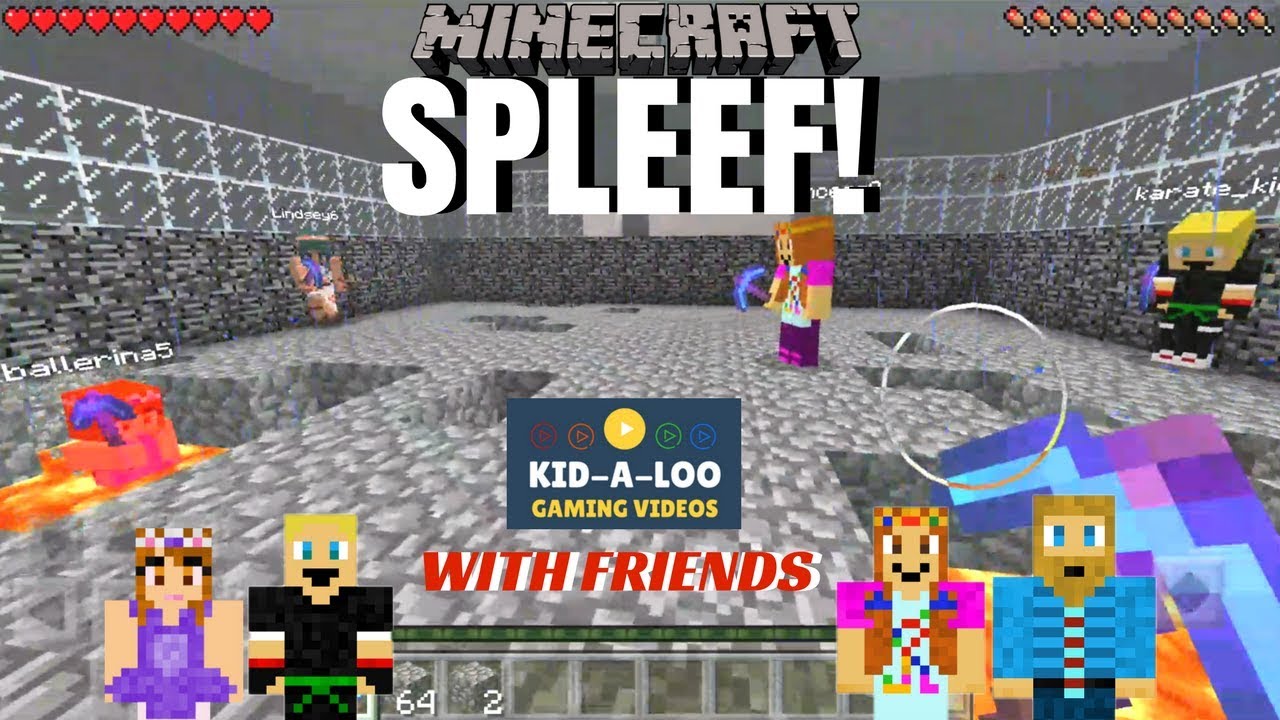 Minecraft SPLEEF Mini Game! with Friends - YouTube