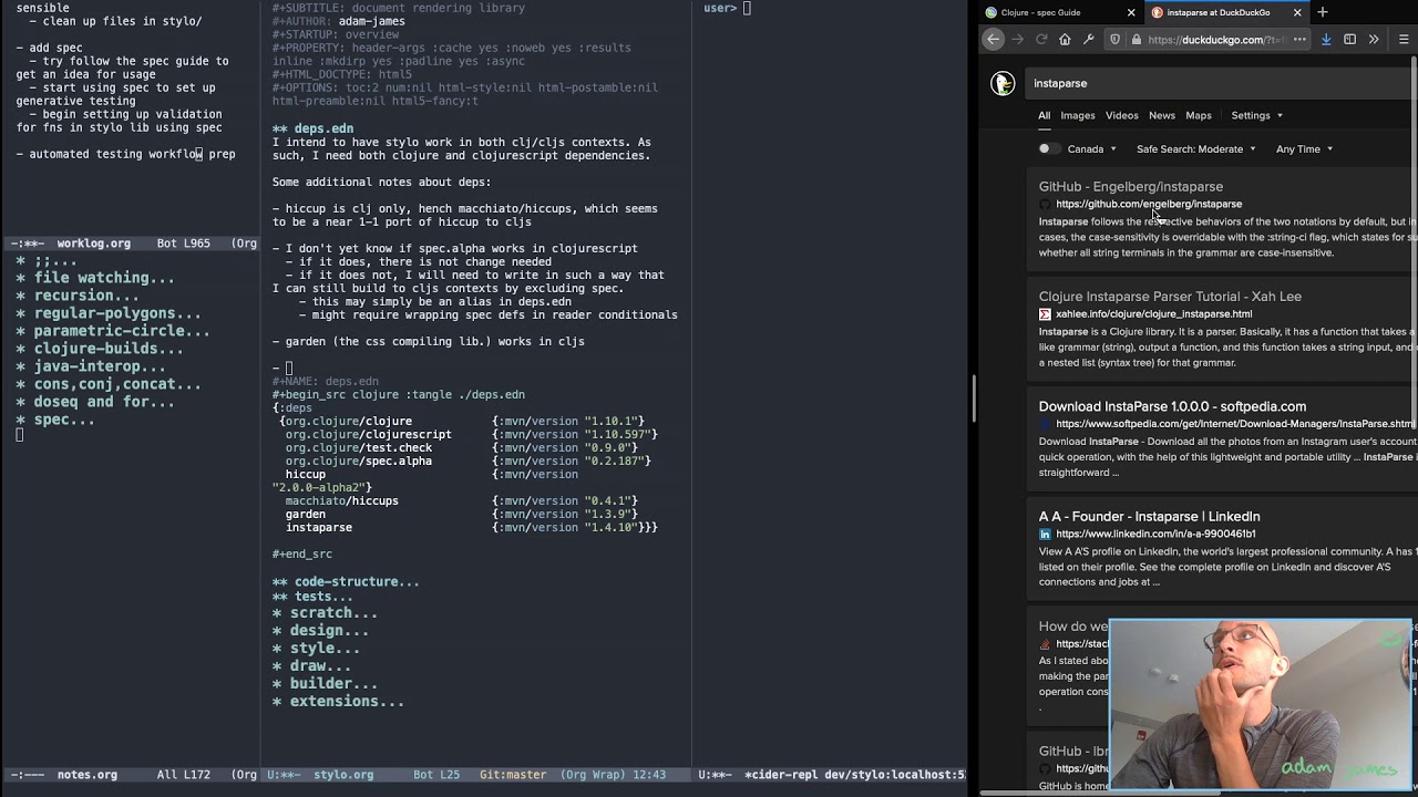 Clojure dev. VOD 20 - YouTube