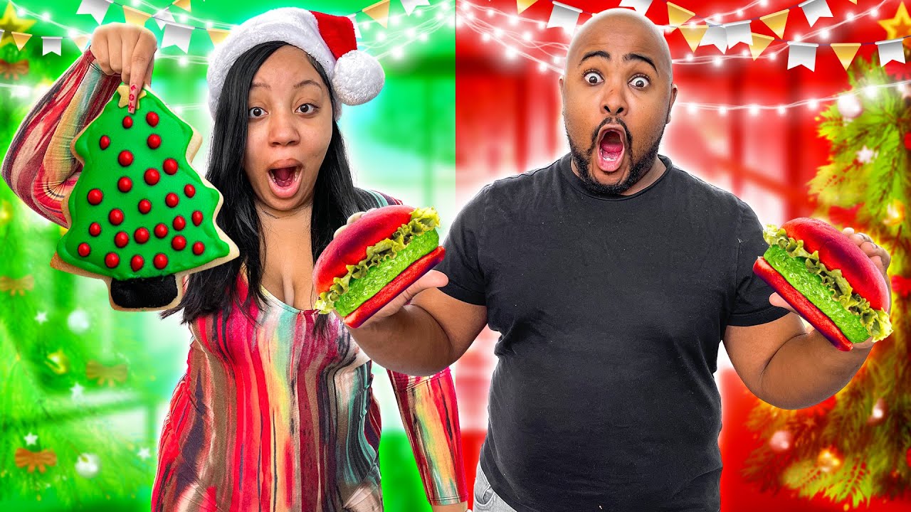 EATING ONLY CHRISTMAS FOOD FOR 24 HOURS CHALLENGE! - YouTube