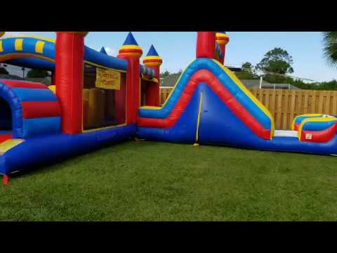 Triple Play Inflatable Obstacle Course - Video Walk-through - YouTube