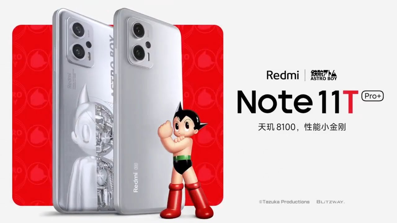 Redmi Note 11T Pro Astro Boy Limited Edition - YouTube