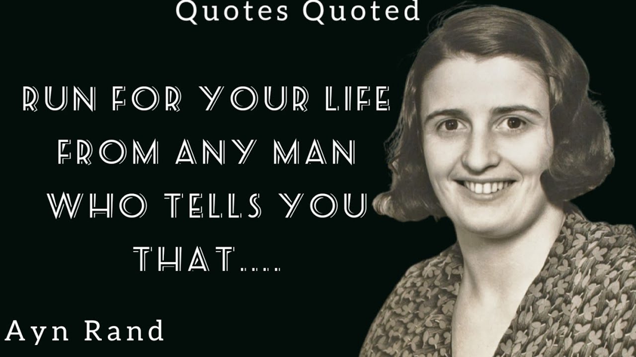 Ayn Rand Powerful Speech That Needs To Know Before Old Age.!!! - YouTube