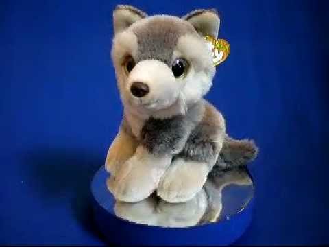 Wolf Plush Stuffed Animal Video TY Rocky - YouTube