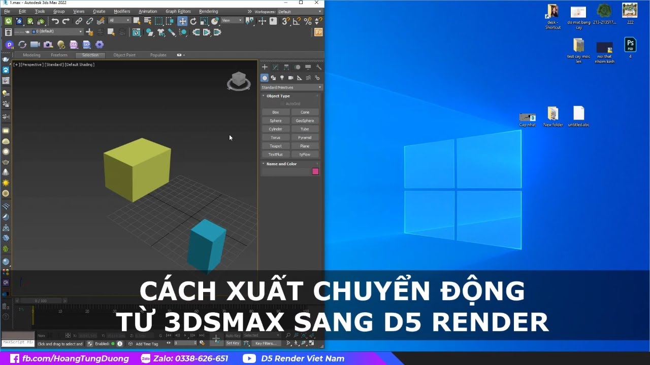 🚀 CÁCH XUẤT ANIMATION TỪ 3DSMAX SANG D5 RENDER | D5 Render Việt Nam - YouTube