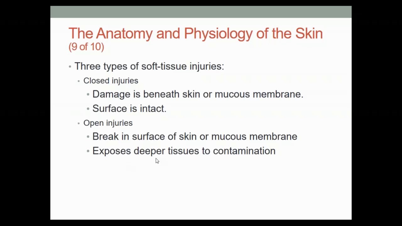 EMT Soft Tissue Injuries (Part 1) Lecture, R. Todd, J.D., L.P ...