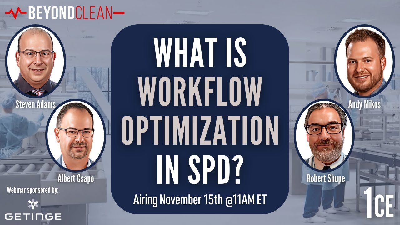 Getinge: What is Workflow Optimization in SPD? (1 CE) - YouTube