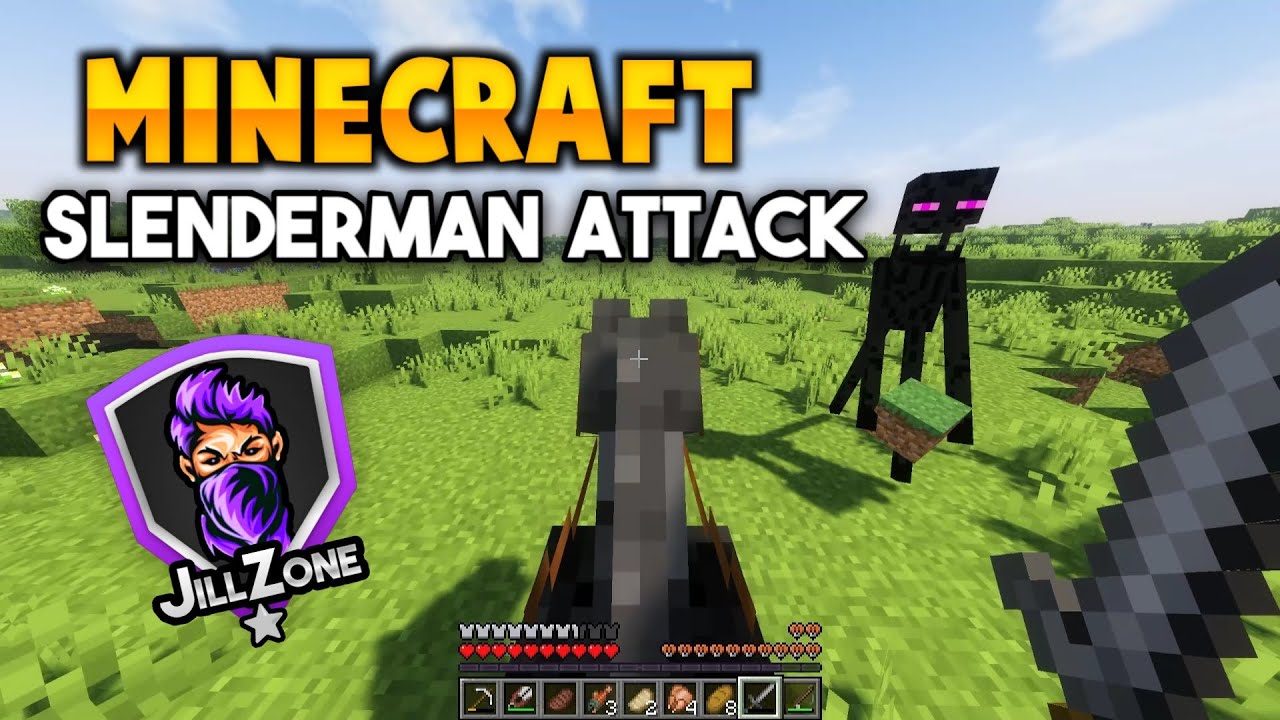 Minecraft Enderman Attack 😮 || JILL ZONE 2.0 - YouTube