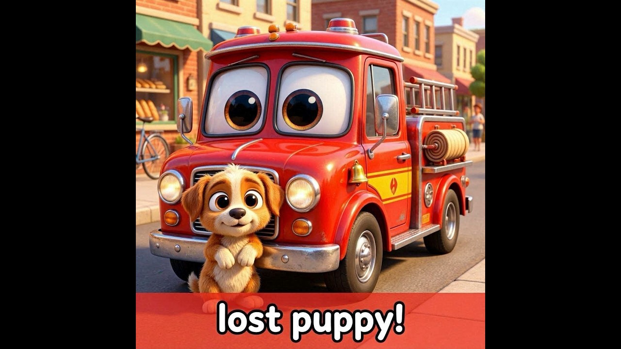 Timmy the Fire Truck Saves a Lost Puppy 🚒🐶 | Kids Vehicle Story - YouTube
