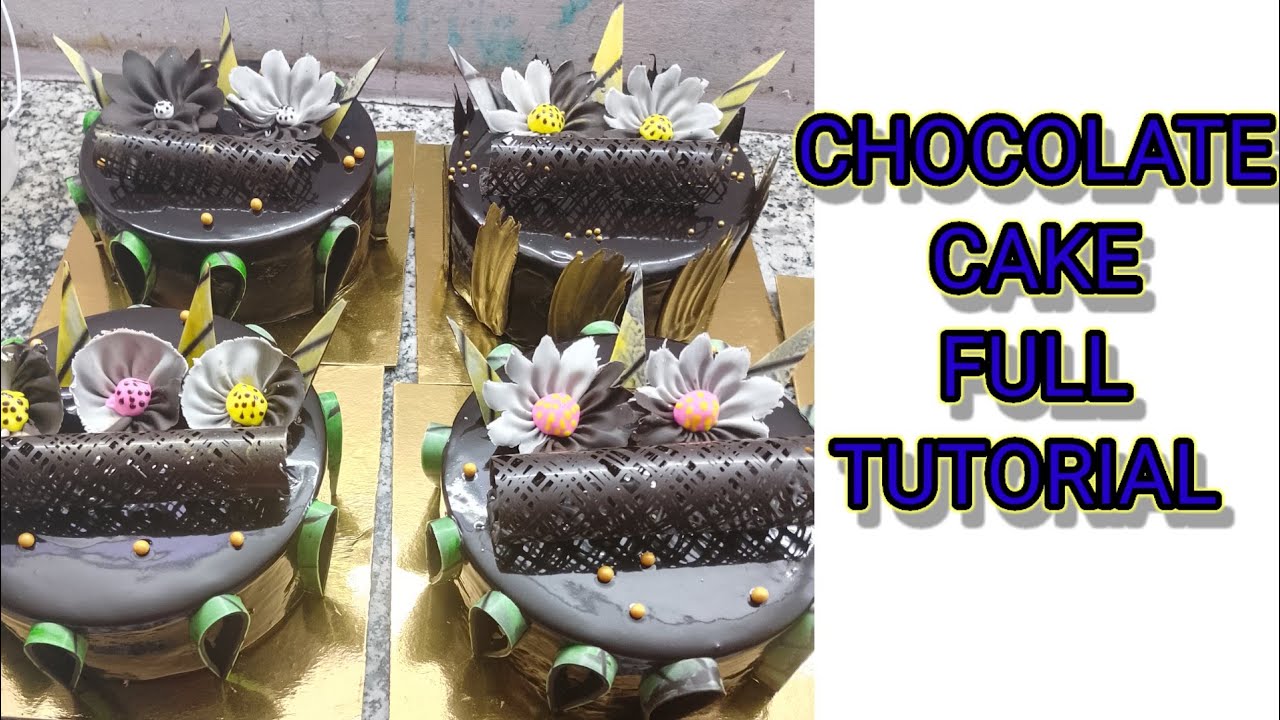 Fancy Chocolate Garnish Cake Chocolate Cake Full Tutorials New Garnish ...