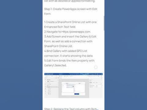 Add HTML Rich Text Editor To Power Apps Forms - YouTube
