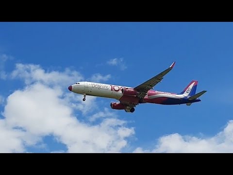 Wizz Air (100 Livery) a321 landing in brnik - YouTube