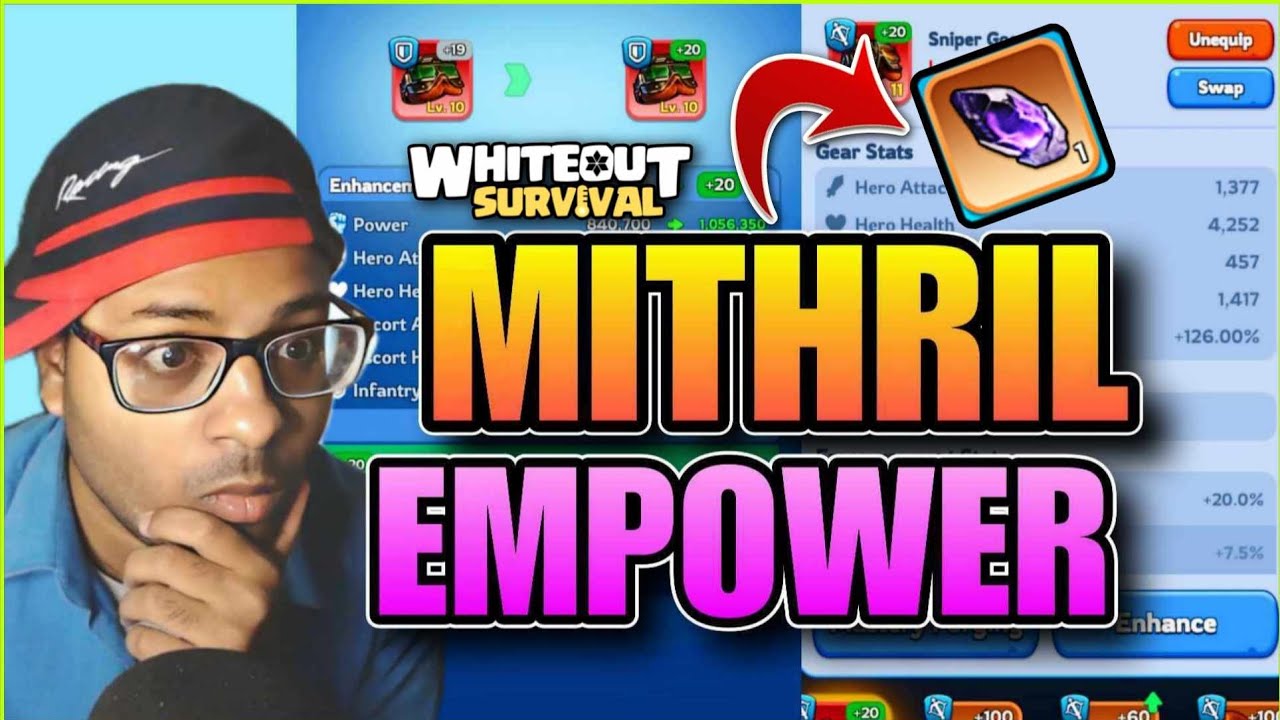 Legendary Gear Upgrade and Use of Mithril - Whiteout Survival - YouTube