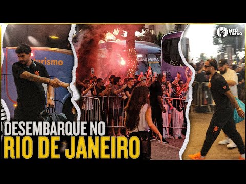 CONFIRA O DESEMBARQUE DO CORINTHIANS NO RIO DE JANEIRO PARA ENFRENTAR O VASCO NA FINAL DA CDB