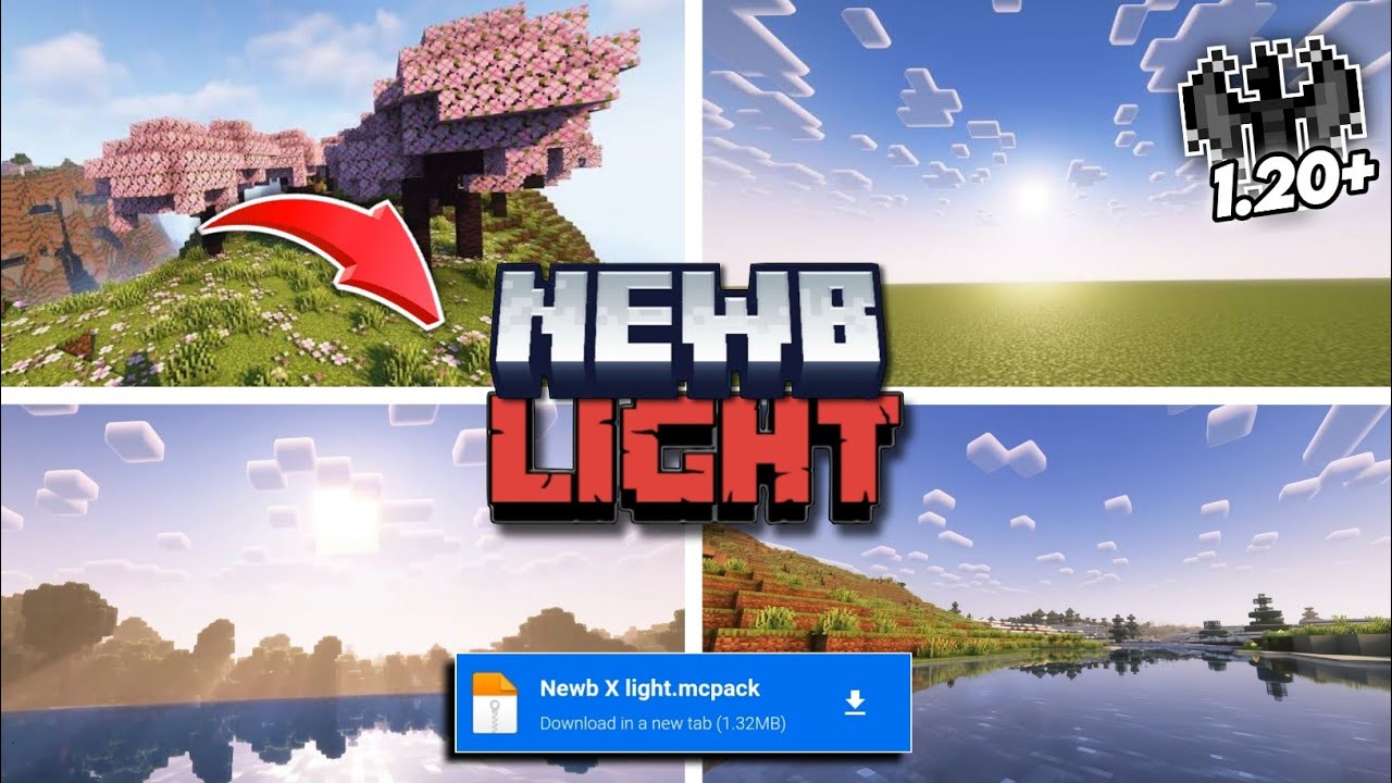 Newb X light Shader for Official Minecraft pe 1.20 | No Patch 100% ...