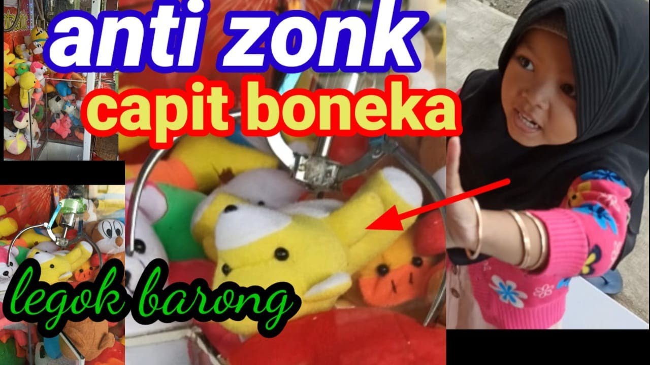 permainan capit boneka nya, bersama Dek Putri lagi - YouTube