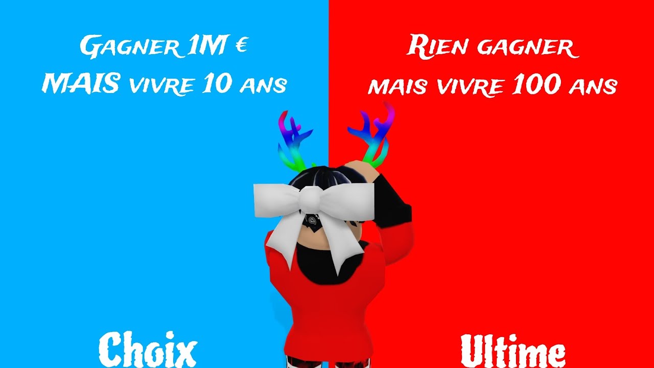 CHOISIT LE CHOIX QUE TU VEUX FAIRE 🤔 ! ( Choix Ultime ) - YouTube